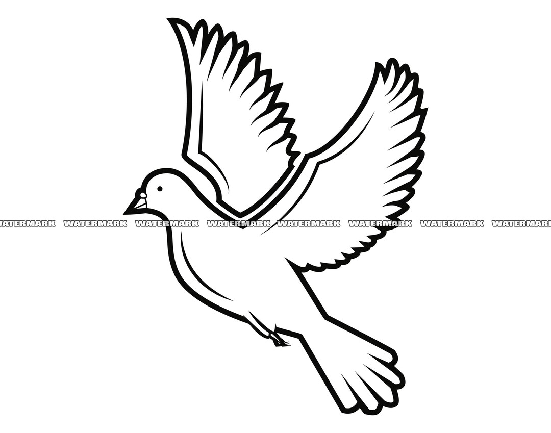 Dove SVG Dove Cut File Dove DXF Dove PNG Dove Clipart - Etsy UK