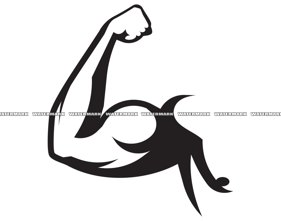 Muscle SVG Muscle Cut File Muscle DXF Muscle PNG Muscle - Etsy