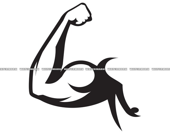 Muscle SVG Muscle Cut File Muscle DXF Muscle PNG Muscle - Etsy