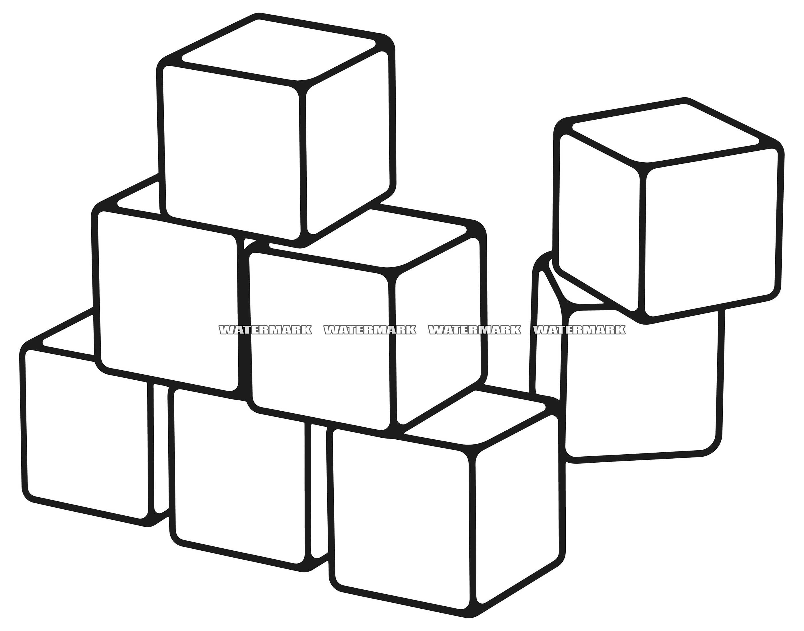 Building Blocks Black And White