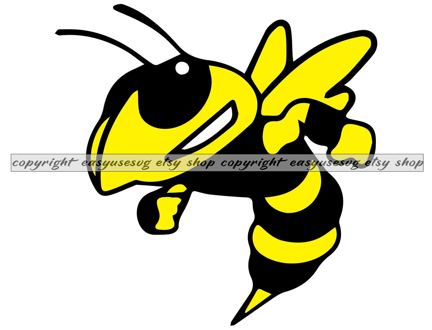 Hornet Mascot Vector Clipart