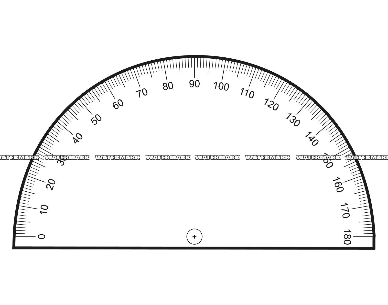 Protractor SVG Protractor Cut File Protractor DXF - Etsy