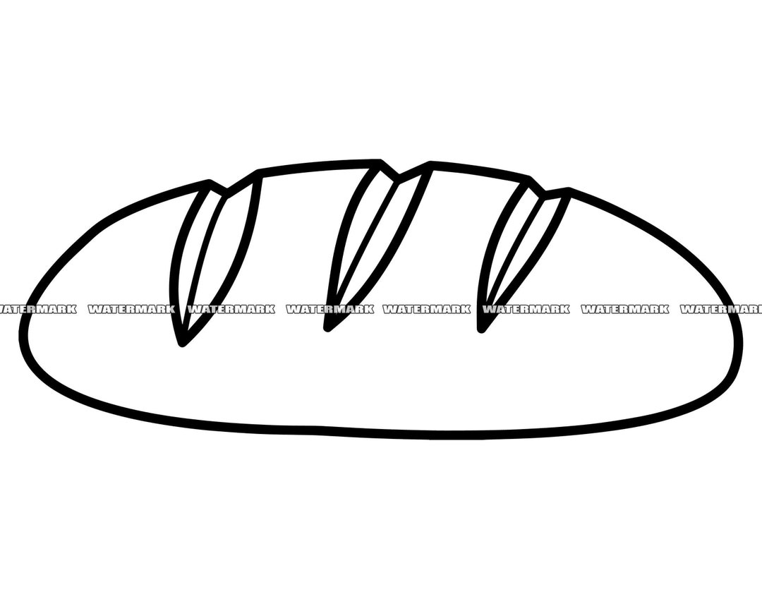 Bread SVG, #2, Bread Cut File, Bread DXF, Bread PNG, Bread Clipart ...