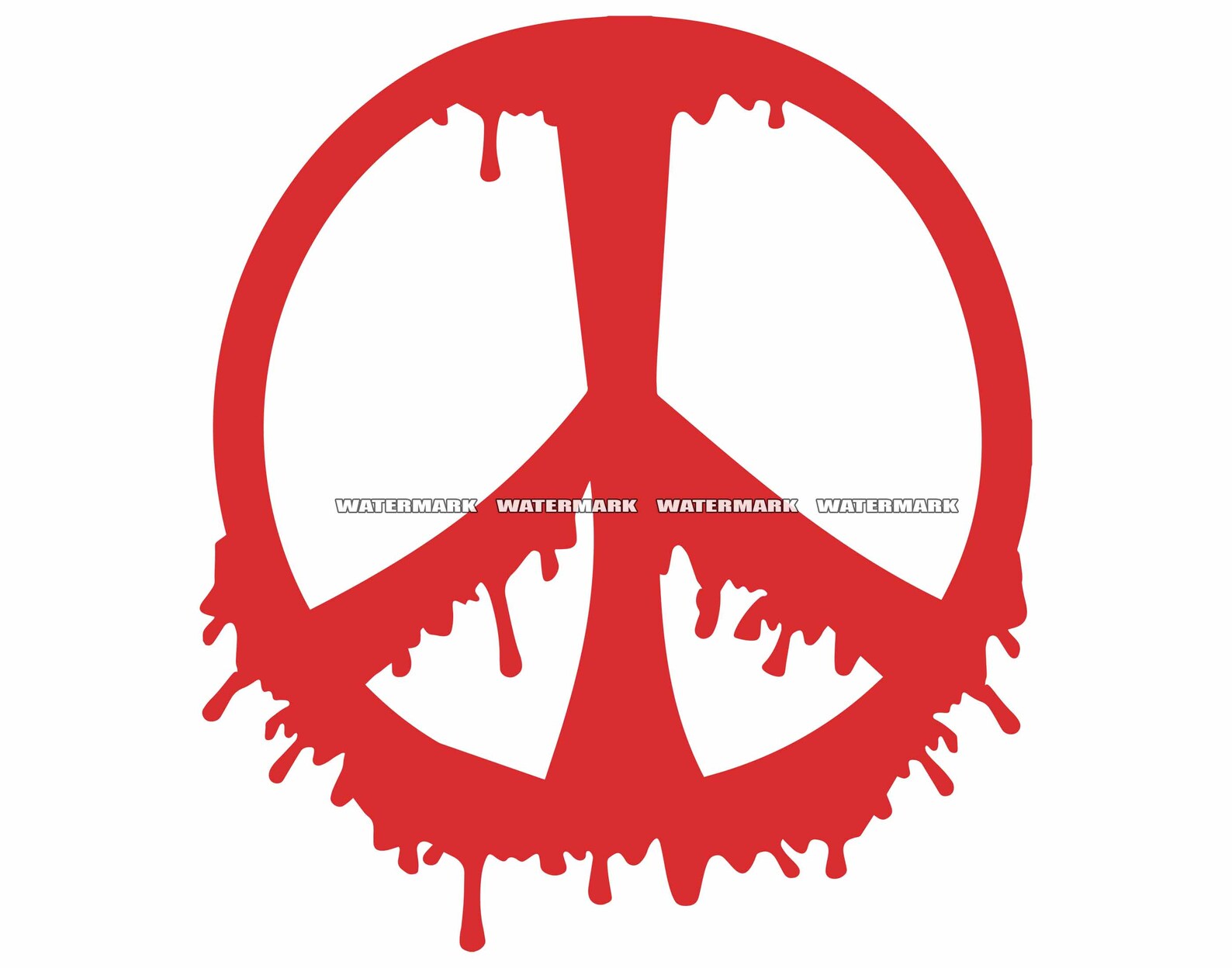 Bloody Peace Sign SVG Peace Sign Cut File Bloody Peace DXF | Etsy