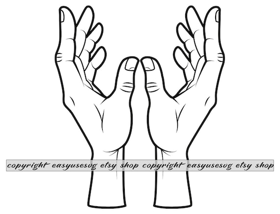 Open Hands SVG 2 Open Hands DXF Open Hands PNG Open Hands - Etsy