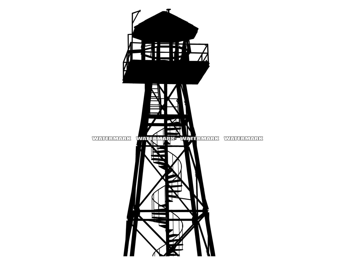 Watchtower SVG Watchtower Cut File Watchtower DXF - Etsy
