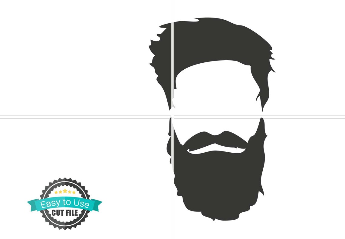 Beard SVG Bearded Man SVG Man SVG Bearded Svg Bearding | Etsy