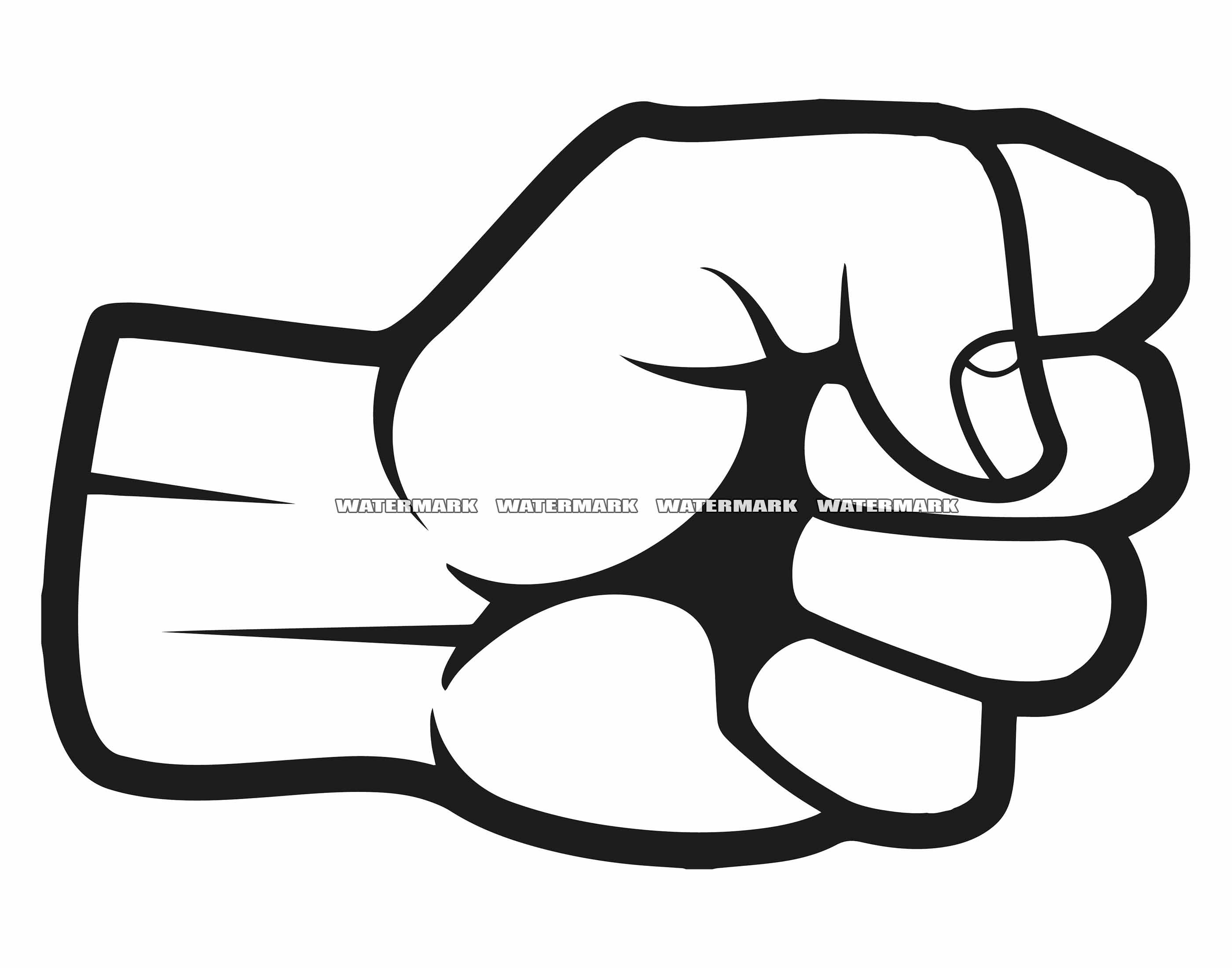 Fist SVG, Fist Cut File, Fist DXF, Fist PNG, Fist Clipart, Fist ...