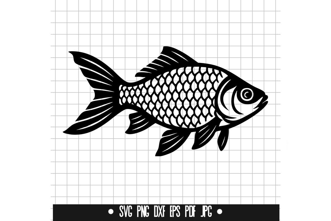 Fish SVG, Fish DXF, Fish PNG, Fish Cut File, Clipart, Digital File, Svg ...