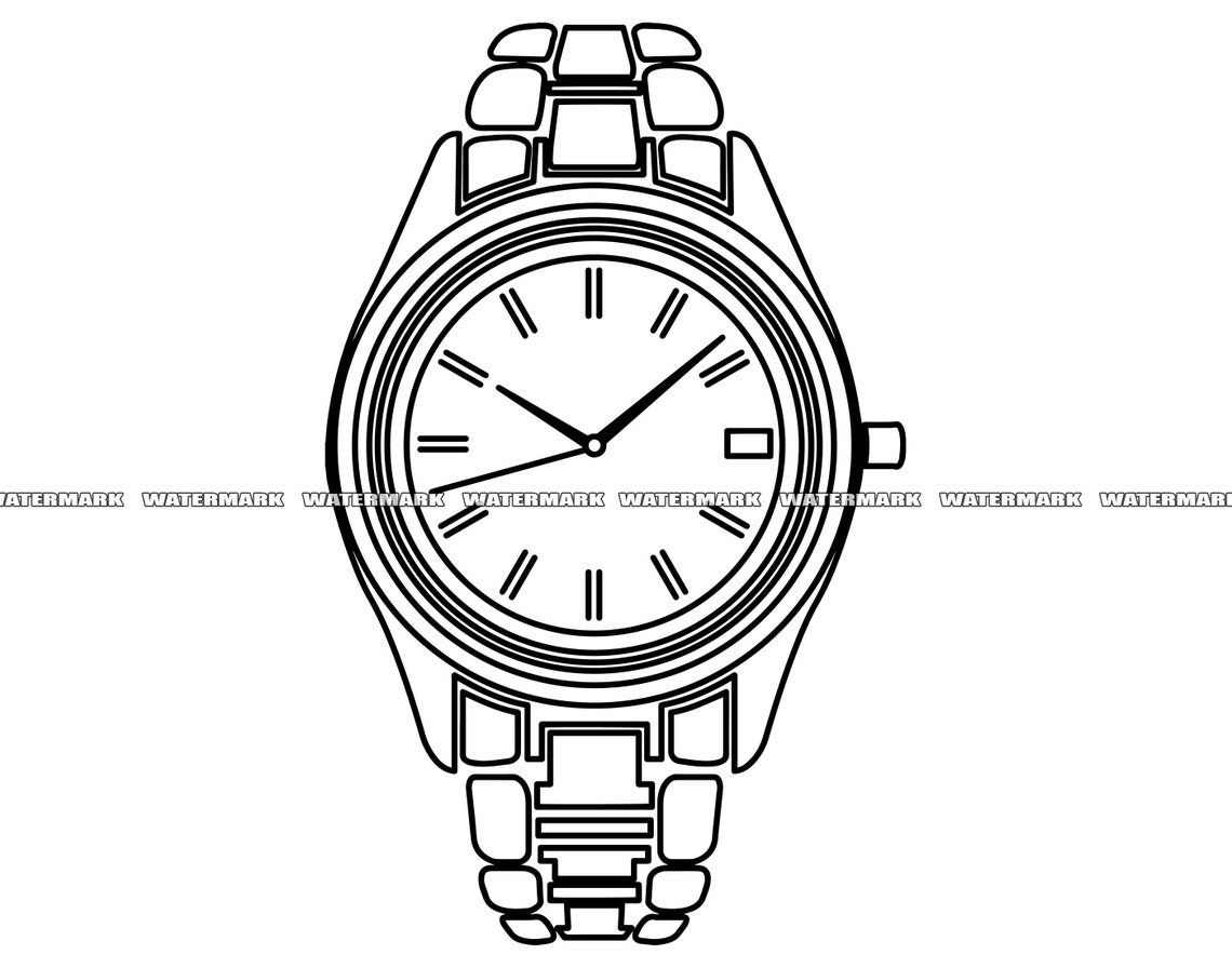 Watch Svg Wristwatch SVG Wristwatch Cut File Wristwatch - Etsy