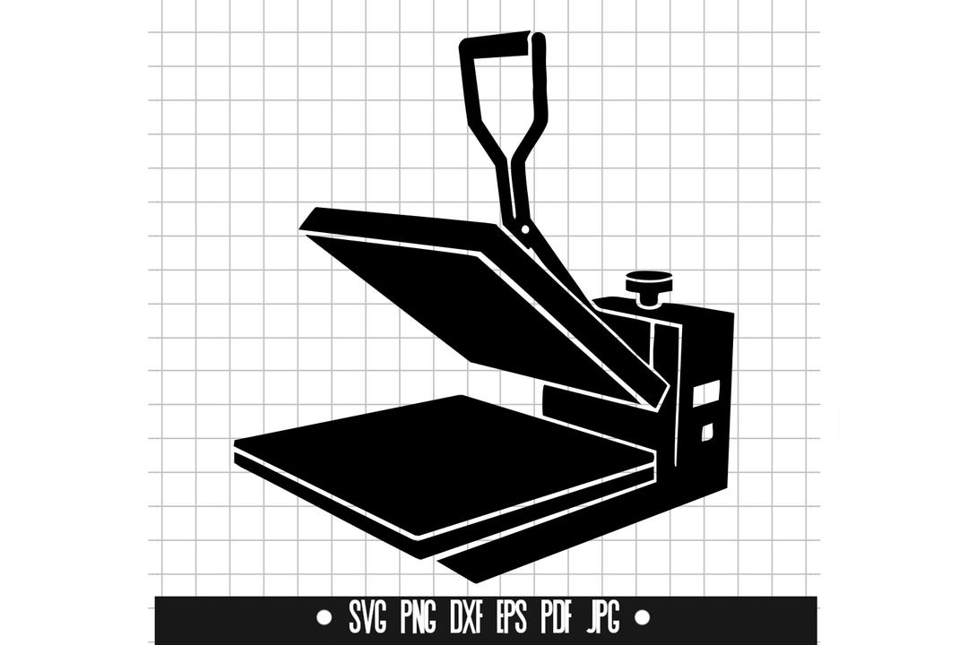 Tshirt Printing Press Svg, Tshirt Press Svg, Printing Machine Svg ...