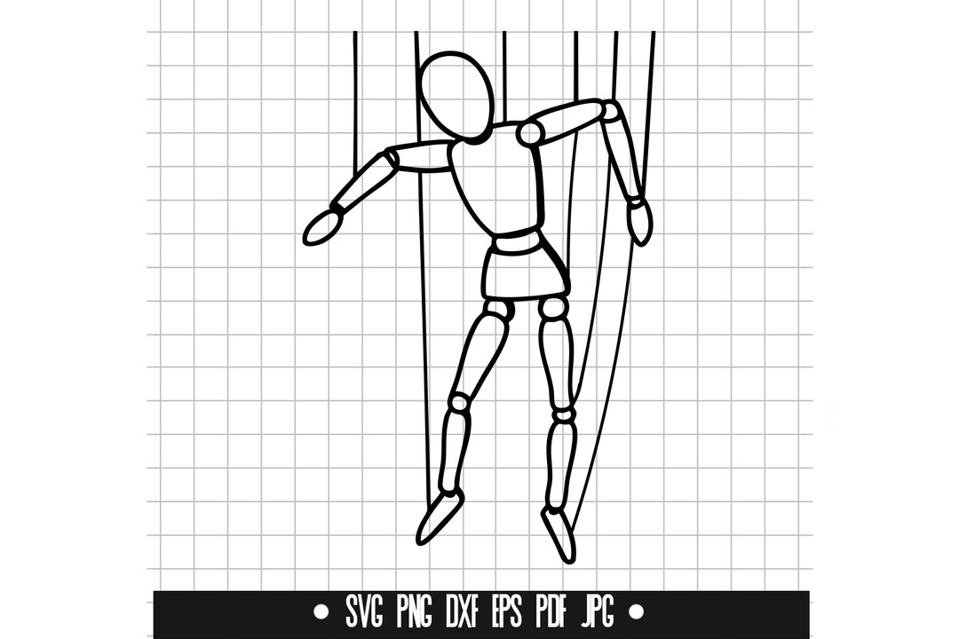 Puppet SVG, Puppet DXF, Puppet PNG, Puppet Cut File, Clipart, Digital ...