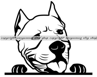 Pitbull Svg Pitbull Silhouette Bundle Svg Pitbull - Etsy