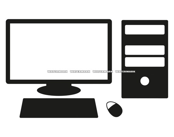 Desktop Computer Silhouette