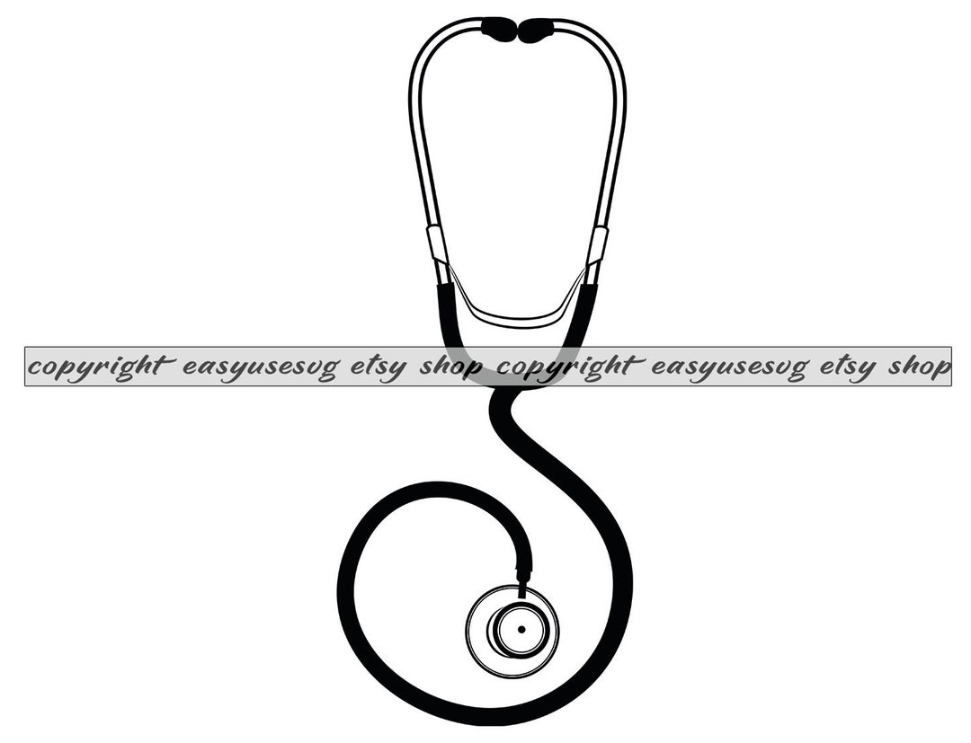 Stethoscope SVG, Stethoscope DXF, Stethoscope PNG, Stethoscope Clipart ...