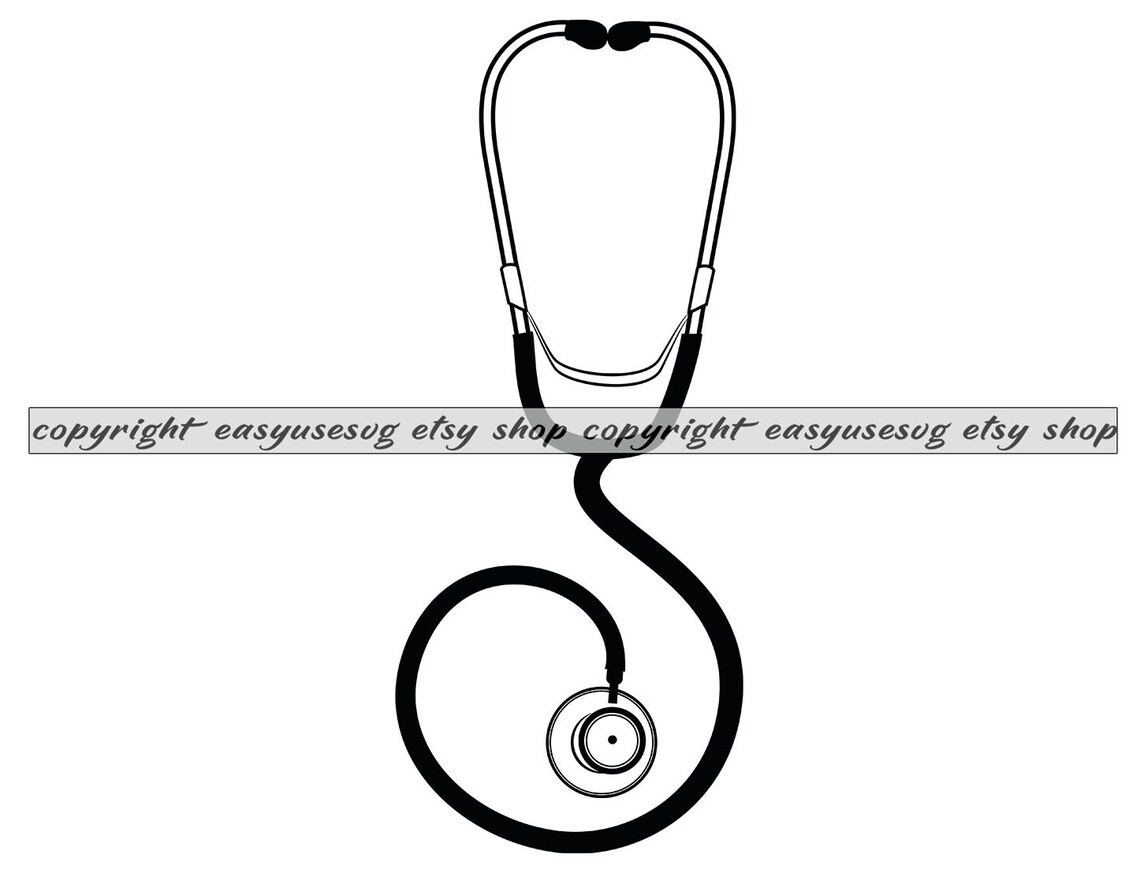 Stethoscope SVG Stethoscope DXF Stethoscope PNG Stethoscope | Etsy