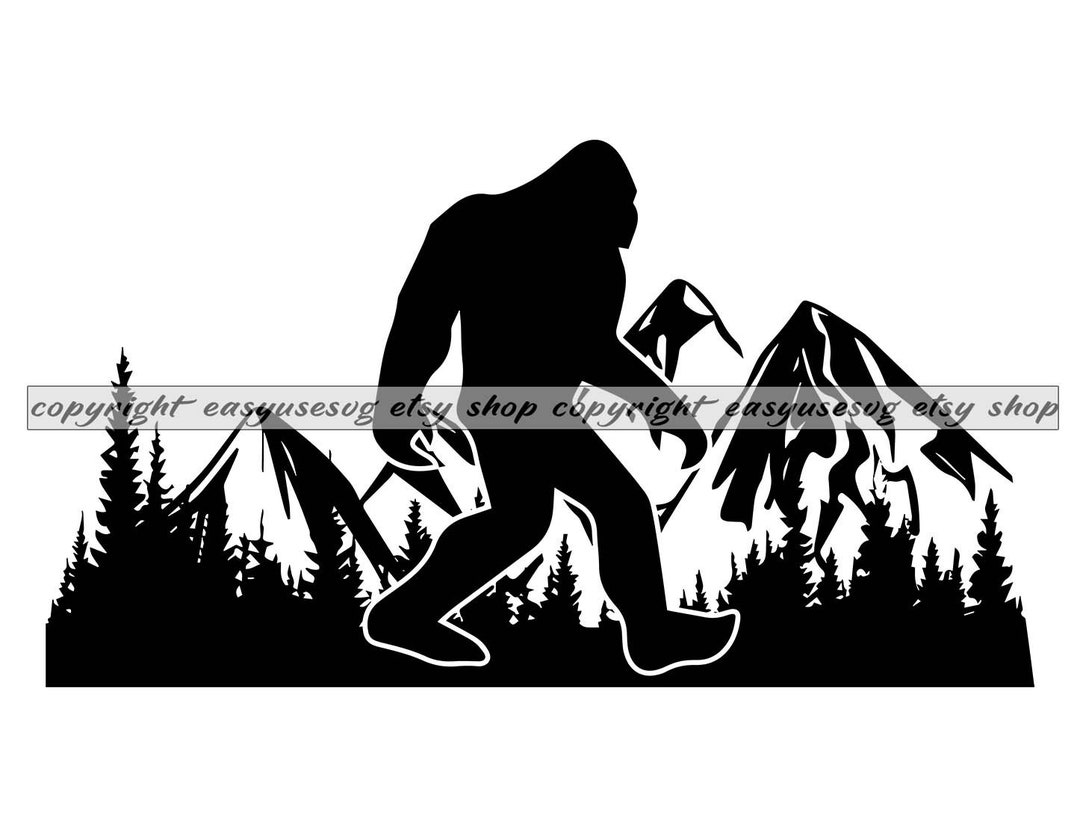 Yeti Big Foot Yeti SVG Big Foot Svg Big Foot SVG Cut File - Etsy Australia