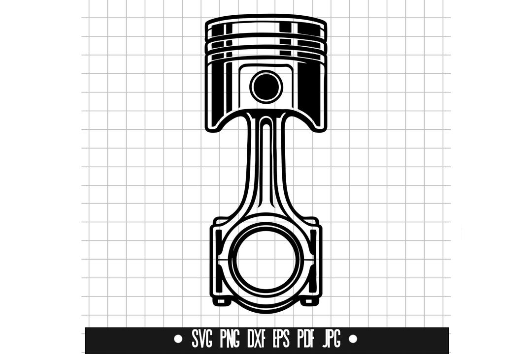 Engine Piston Svg, Car Engine Svg, Piston Rod Svg, Mechanic Svg ...