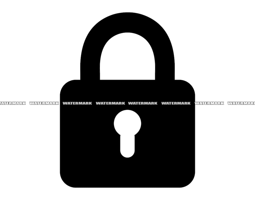 Padlock SVG Padlock Cut File Padlock DXF Padlock PNG - Etsy