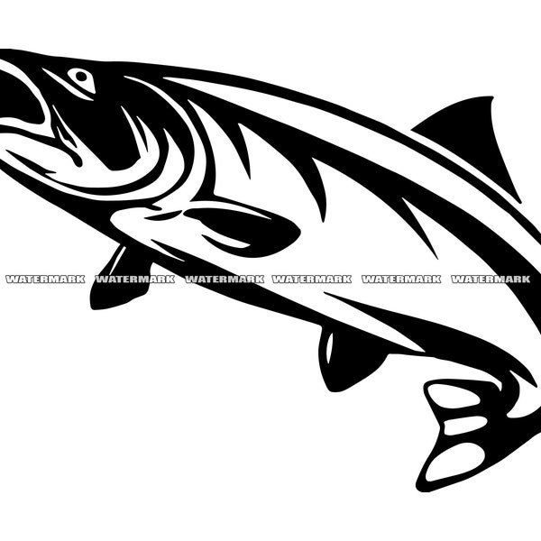 Salmon Dxf - Etsy