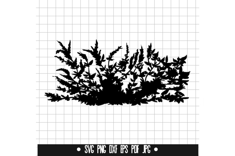 Bush SVG, Bush Cut File, Bush DXF, Bush PNG, Bush Clipart, Bush ...