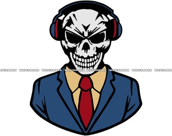 Skeleton Dj Svg - Etsy