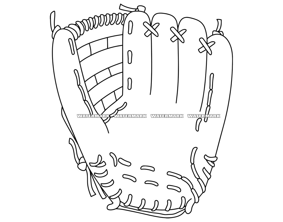 Baseball Glove SVG #1 Mitt SVG, Baseball Glove DXF, Baseball Glove Png ...