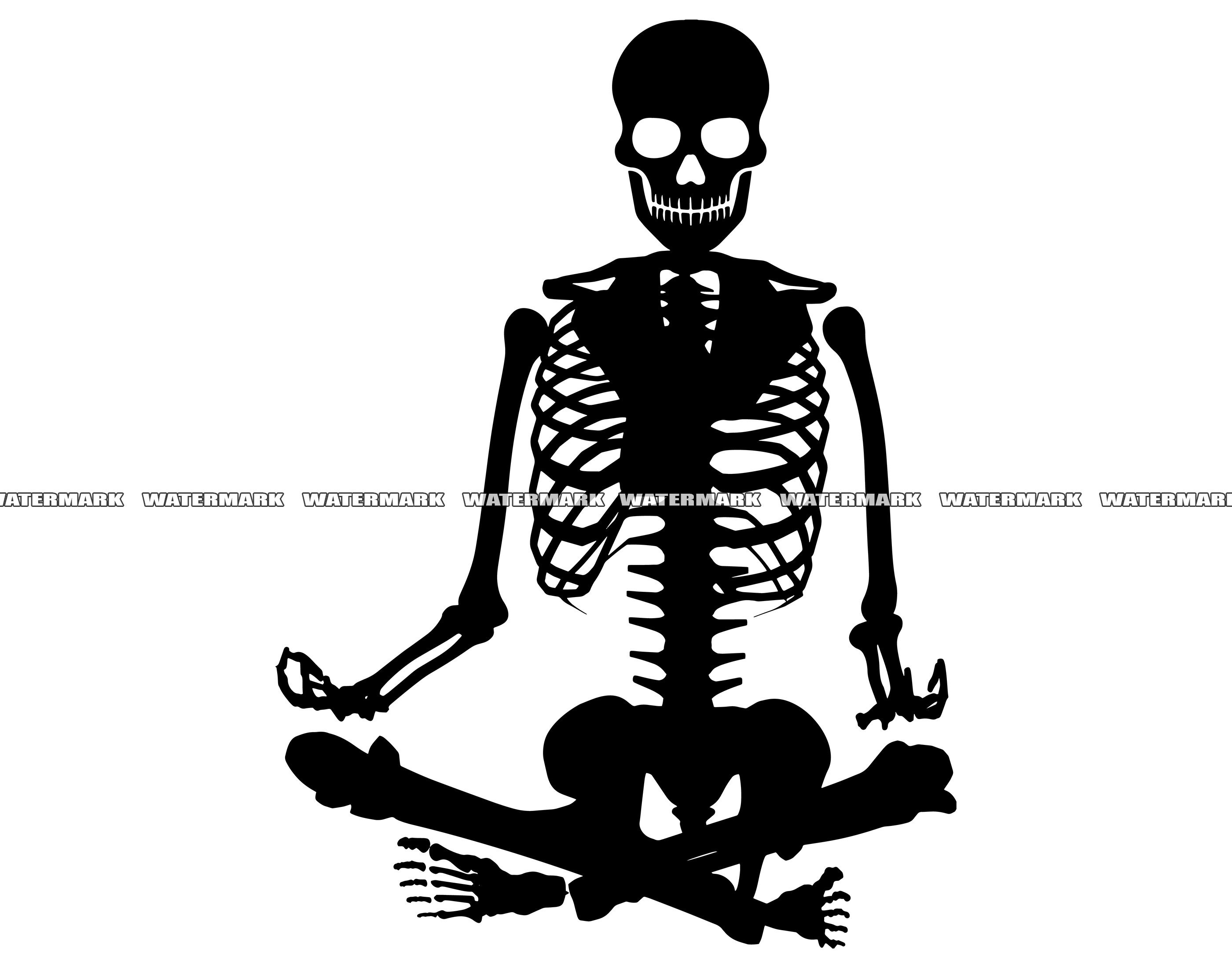 Skeleton Yoga SVG Skeleton Yoga Cut File Skeleton Yoga DXF - Etsy UK