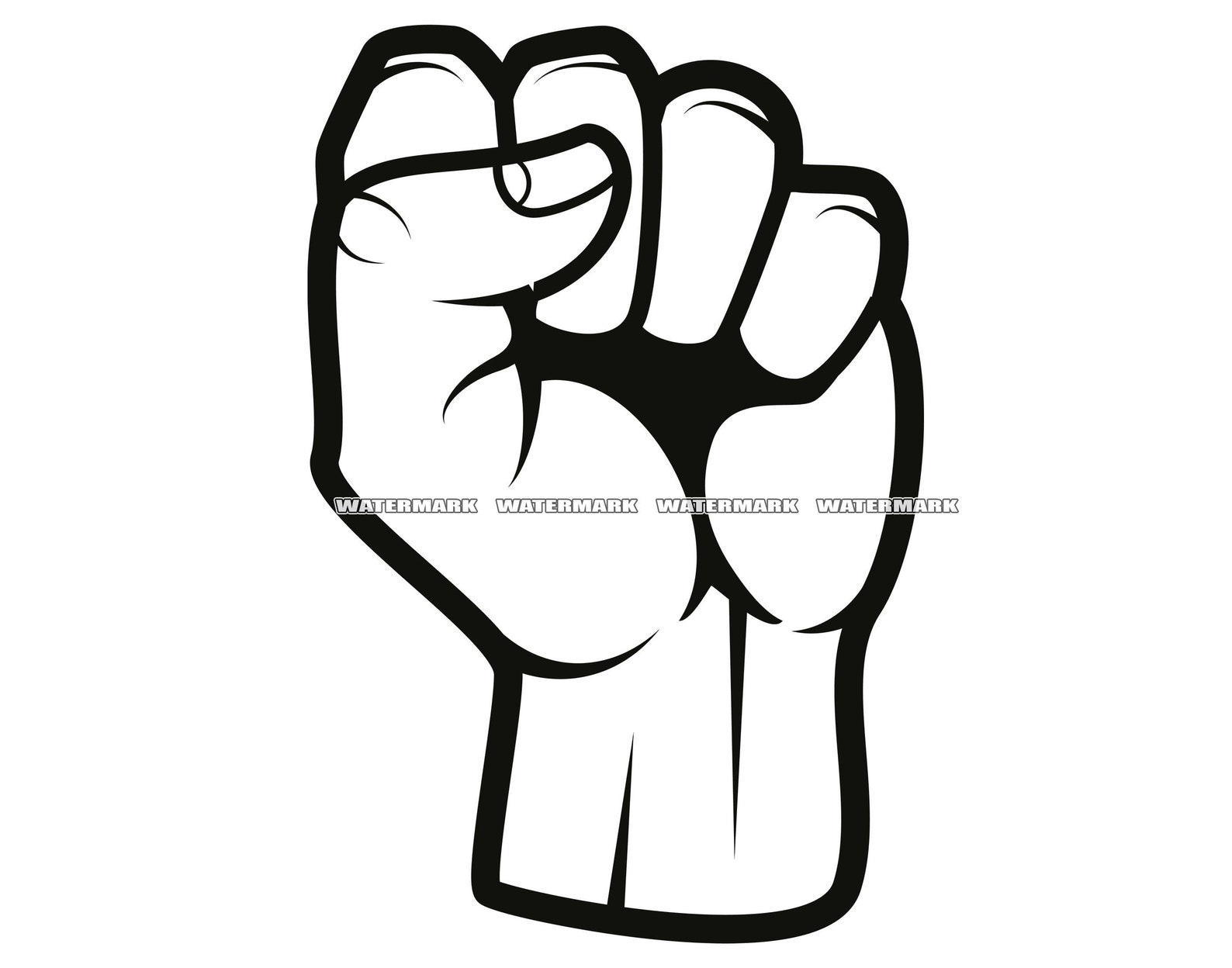 Fist SVG 1 Fist DXF Fist PNG Fist Clipart Fist Silhouette - Etsy