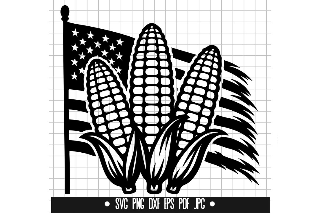 Corn SVG, Corn DXF, Corn PNG, Corn Cut File, Clipart, Digital File, Svg ...