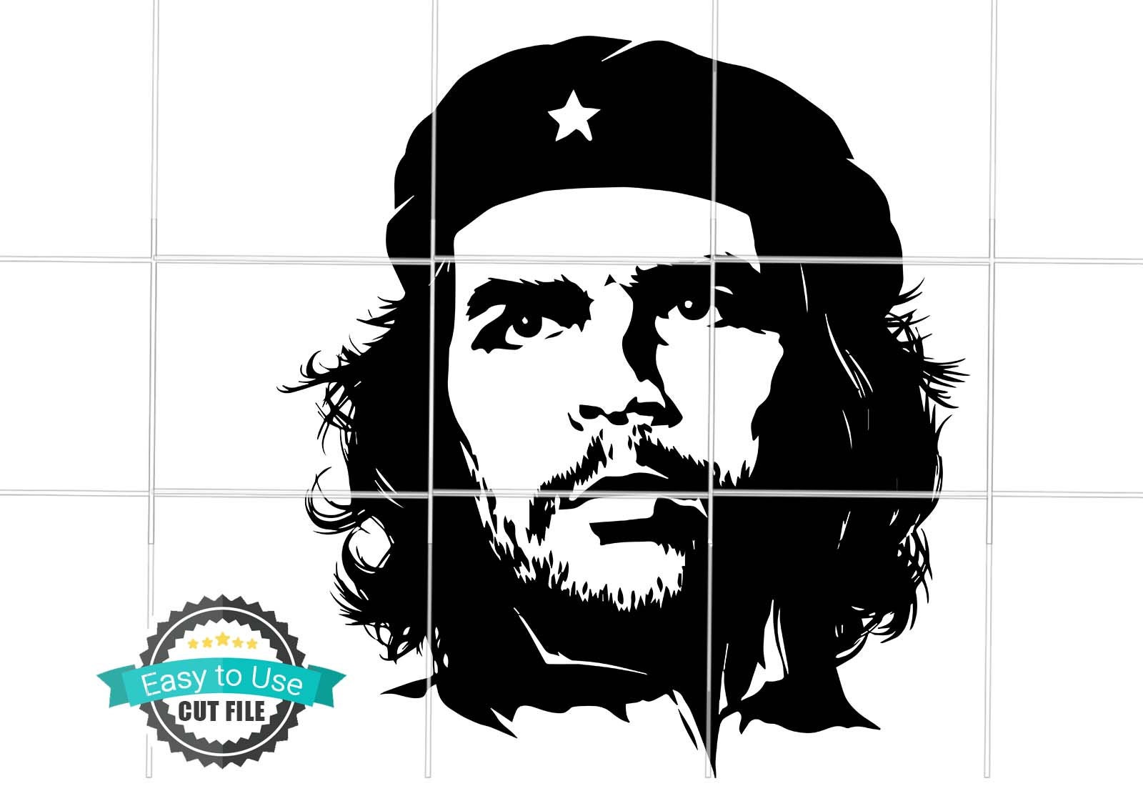 Che Guevara SVG Cut File and Clipart for Cricut and Silhouette | Etsy