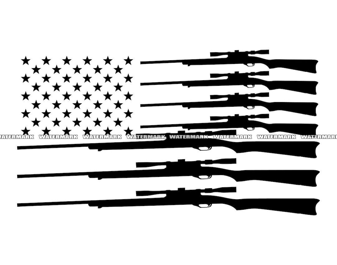 Usa Flag Rifle Gun SVG Usa Flag Rifle Gun Cut File Usa Flag - Etsy