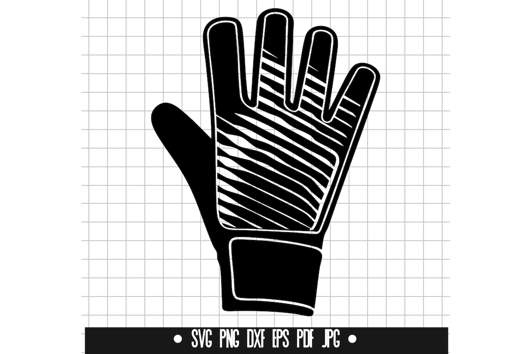 Goalkeeper Glove SVG, Goalie Glove DXF, Soccer Glove PNG, Glove Cut ...