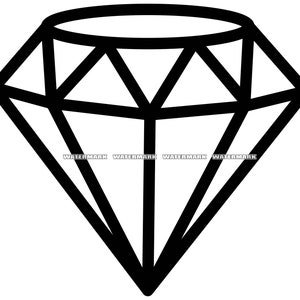 Diamond SVG 1 Diamond DXF Diamond PNG Diamond Clipart - Etsy