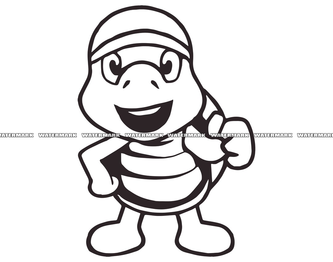 Turtle Mascot SVG 4 Shell Forest Animal Pet Wild Wilderness - Etsy