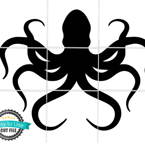 Octopus Svg Png and Jpeg Eps Dxf Files Instant Download - Etsy
