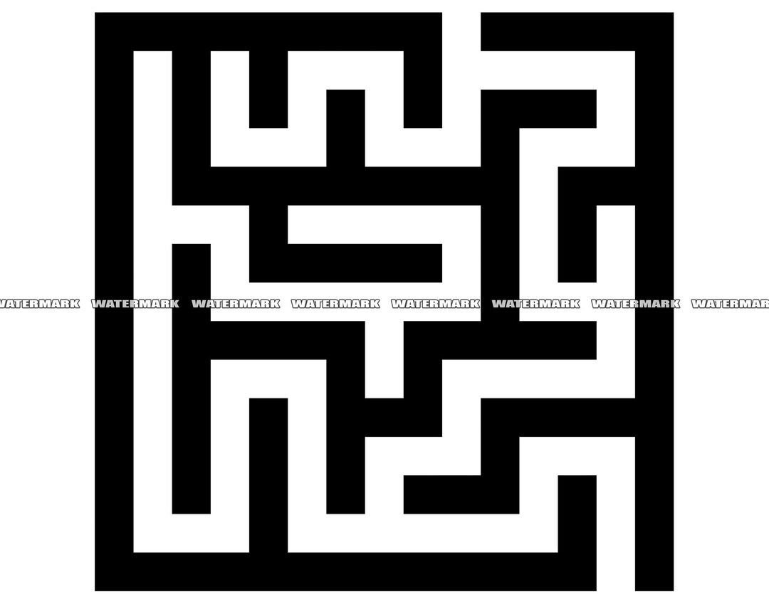 Maze SVG, Maze Cut File, Maze DXF, Maze PNG, Maze Clipart, Maze ...