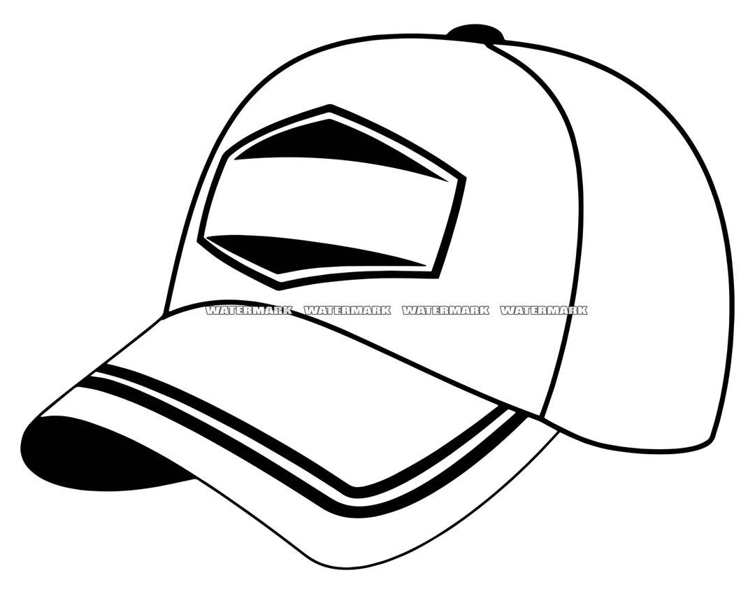Trucker Hat SVG, Trucker Hat DXF, Trucker Hat PNG, Trucker Hat Clipart ...