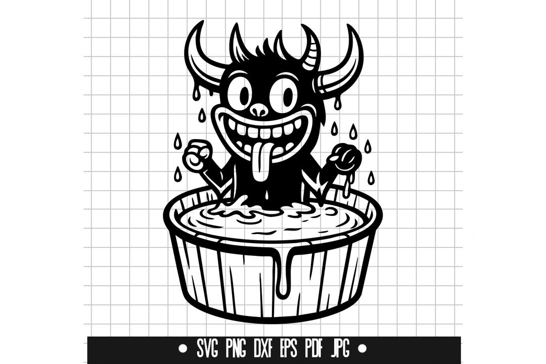 Funny Devil SVG, Funny Devil DXF, Funny Devil PNG, Funny Devil Cut File ...