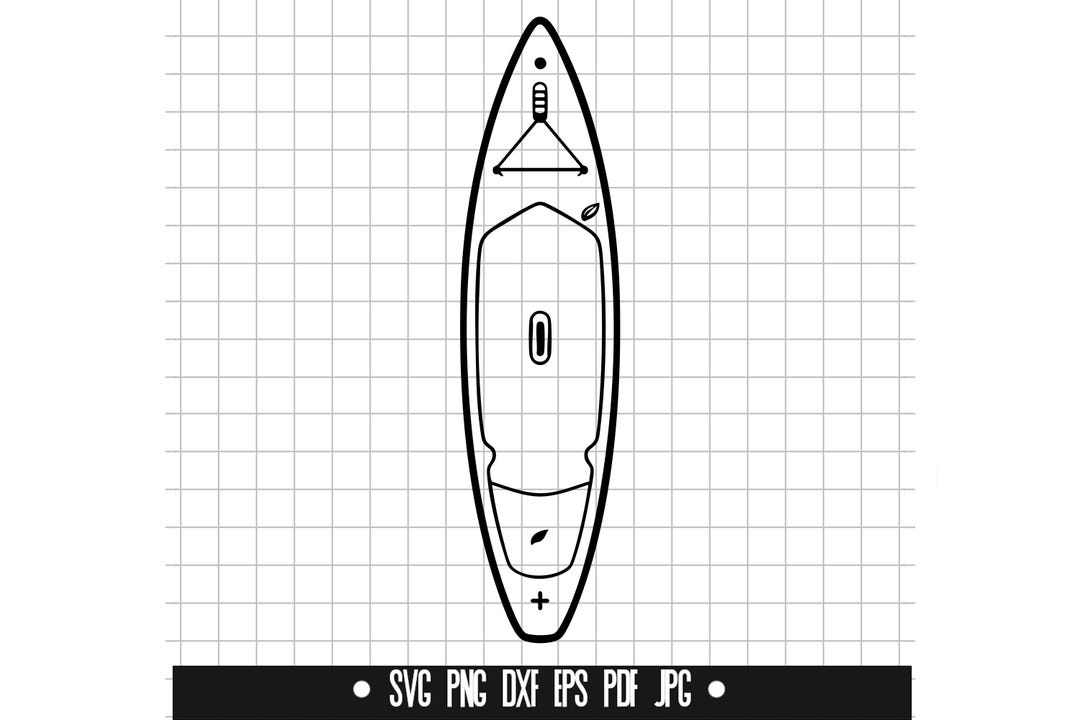 Paddle Board SVG, Paddle Board DXF, Paddle Board PNG, Paddle Board Cut ...