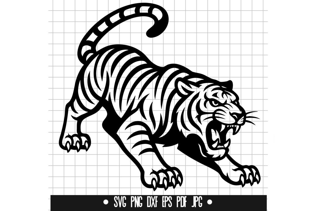 Tiger Svg, Wild Svg, Roar Svg, Animal Svg, Jungle Svg, Predator Svg ...