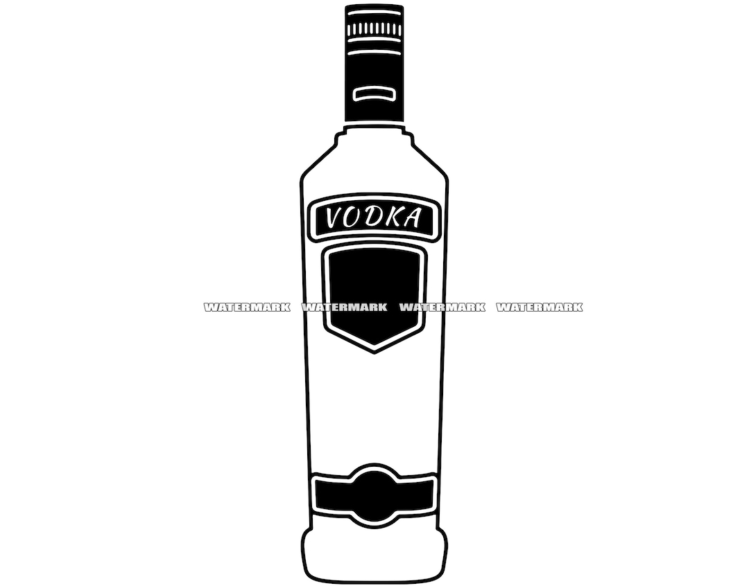 Vodka SVG #1 Vodka DXF, Vodka PNG, Vodka Clipart, Vodka Silhouette ...