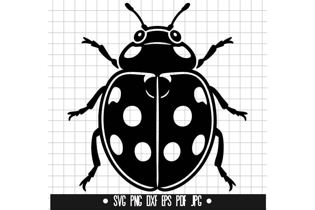 Ladybug SVG, Ladybug DXF, Ladybug PNG, Ladybug Cut File, Clipart ...