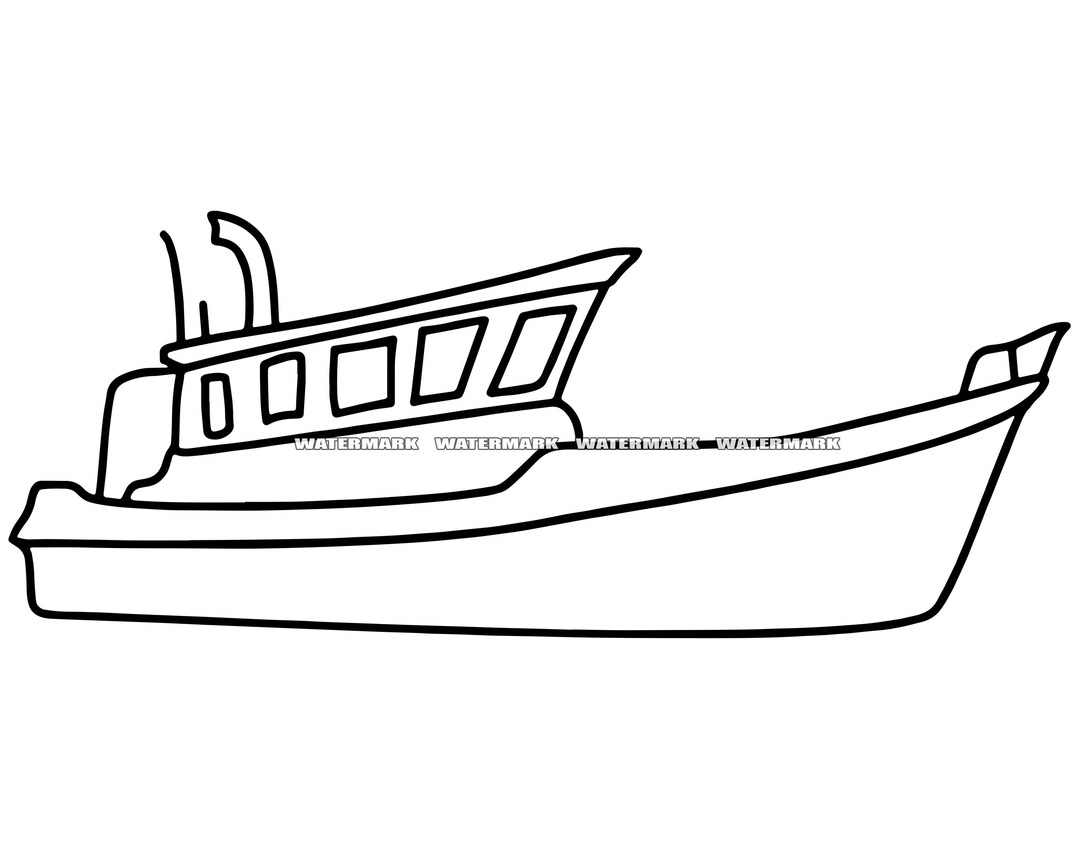 Tugboat SVG 2 Tugboat DXF Tugboat PNG Tugboat Clipart - Etsy