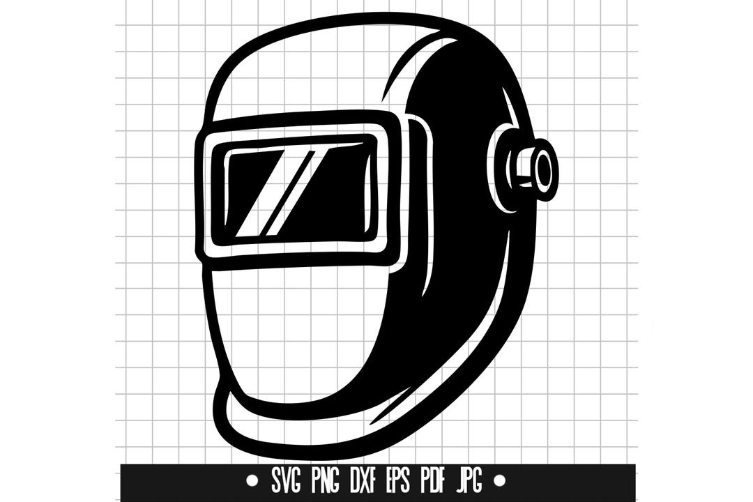Welder Helmet SVG, Welding Helmet DXF, Welder PNG, Helmet Cut File ...