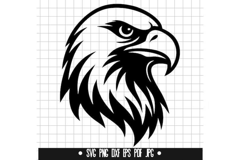 Eagle SVG, Bald Eagle DXF, Eagle Head PNG, Eagle Cut File, Clipart ...