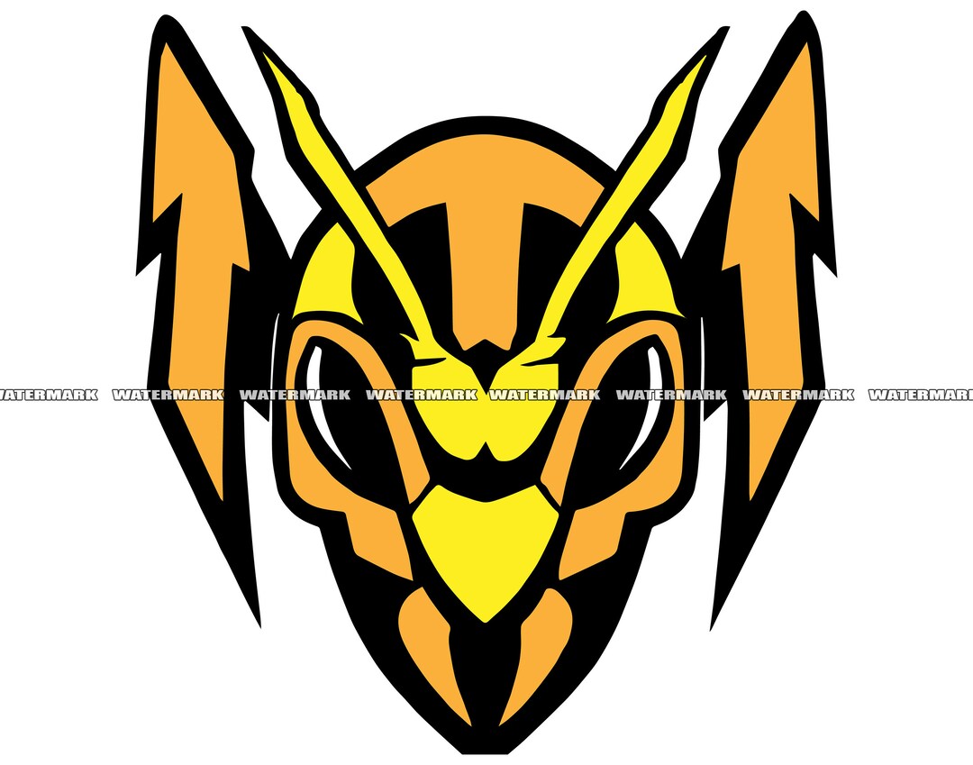 Hornet Mascot Head SVG 1 Wild Wildlife Honey Nature Floral - Etsy