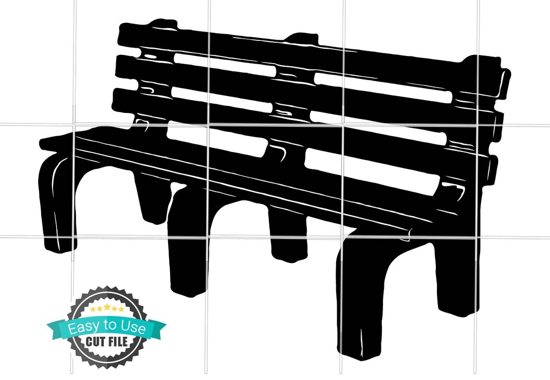 Park Bench SVG, Bench SVG, Bench Clipart, Park Bench Cut Files for ...