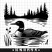 Lake Loon SVG, Lake Loon DXF, Lake Loon PNG, Cut File, Clipart, Svg ...