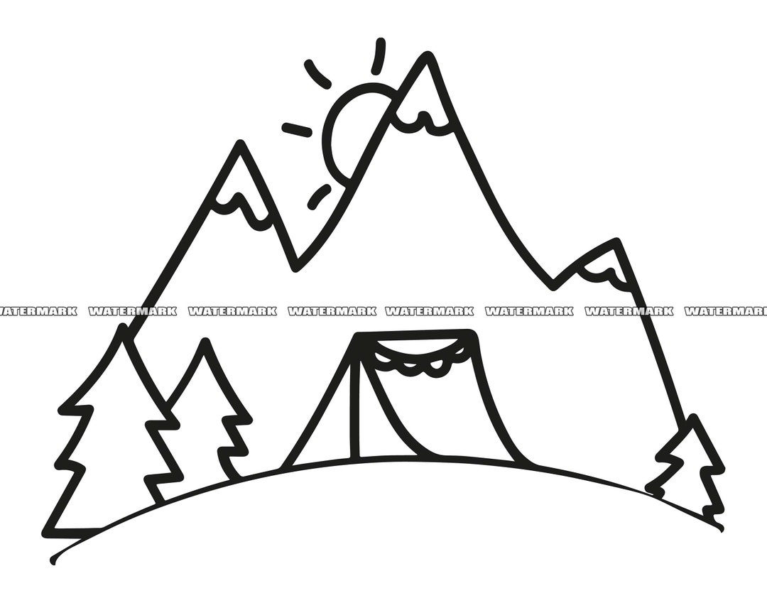 Camping SVG Camping Cut File Camping DXF Camping PNG - Etsy